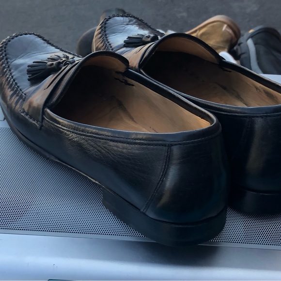 Bally | Shoes | Bally Italy Mens Black Leather Dress Business Formal ...